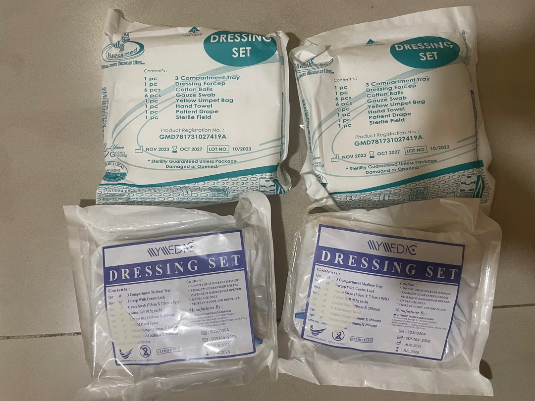 [NEW] Wound Dressing Set - 4 packs, Health & Nutrition, Medical ...