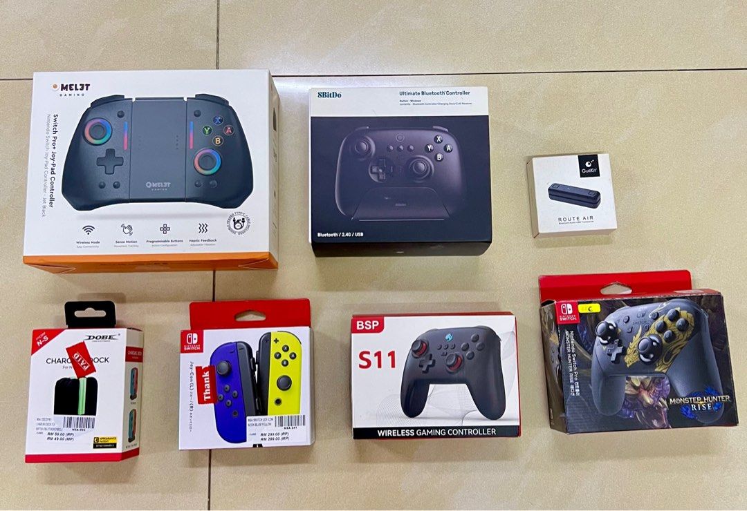 Nintendo switch joycon acessories pro controller charging stand 8bitdo ...