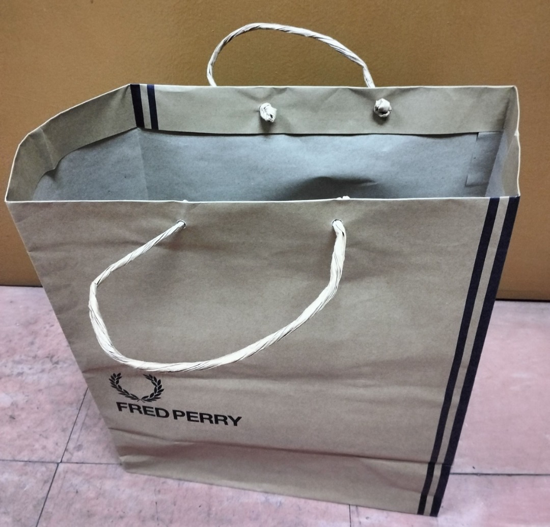 Original Fred Perry Paperbag, Hobbies & Toys, Stationery & Craft, Art ...