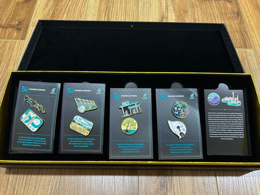 Petronas 50th Label Pins, Everything Else, Others on Carousell