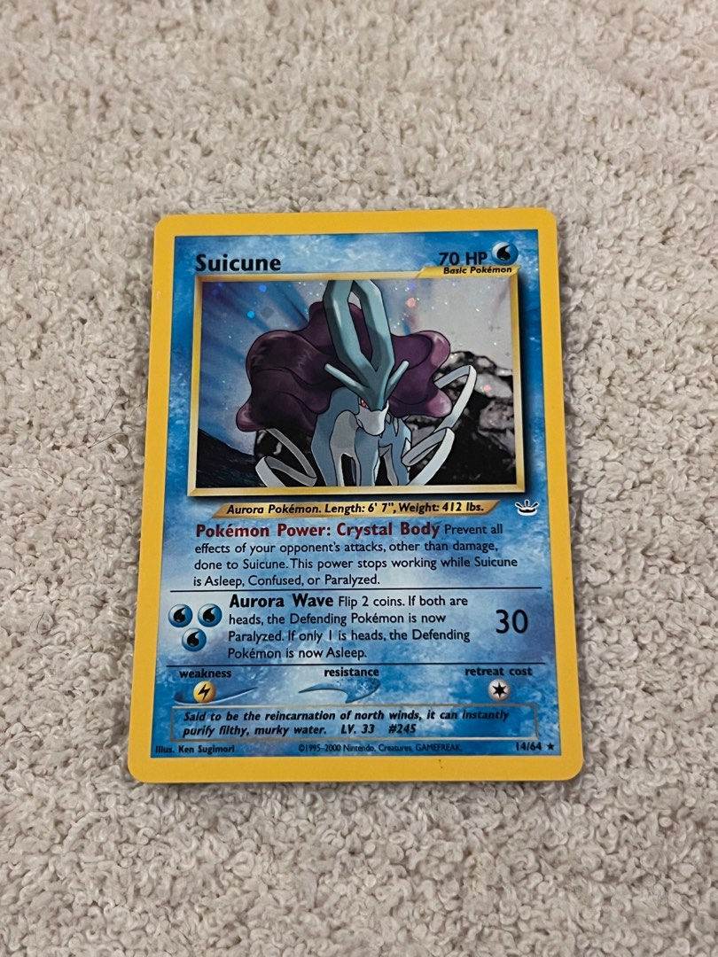 Pokemon - 2x Suicune 14/64 Neo Revelation, Hobbies & Toys, Toys & Games ...