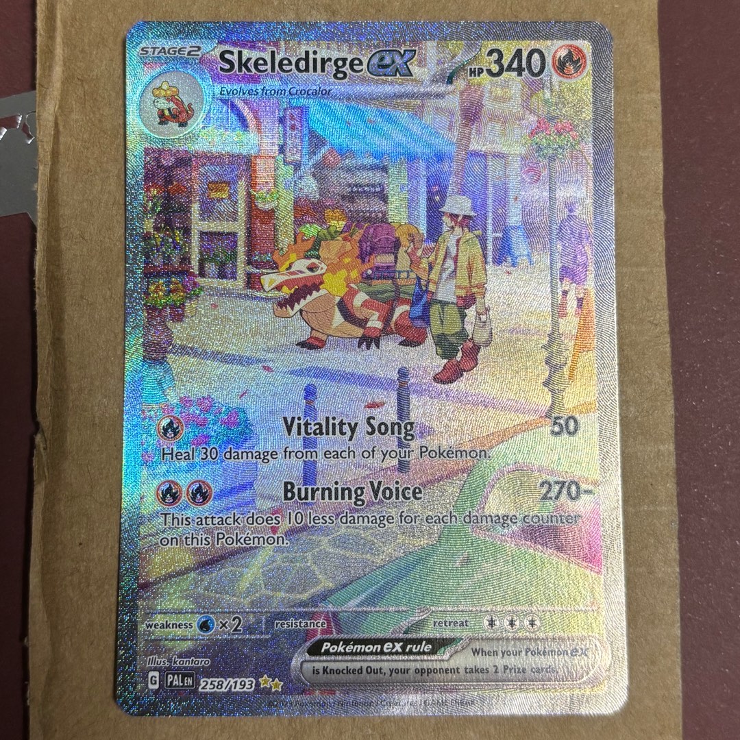 Pokemon Skeledirge EX 258/193 Paldea Evolved SIR Special Illustration ...