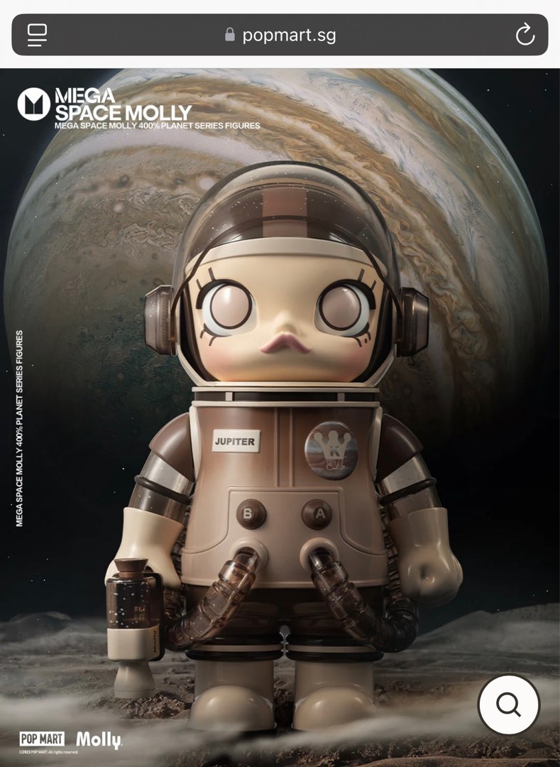 POP MART MEGA SPACE MOLLY Planet Series 400% - JUPITER, Hobbies & Toys ...