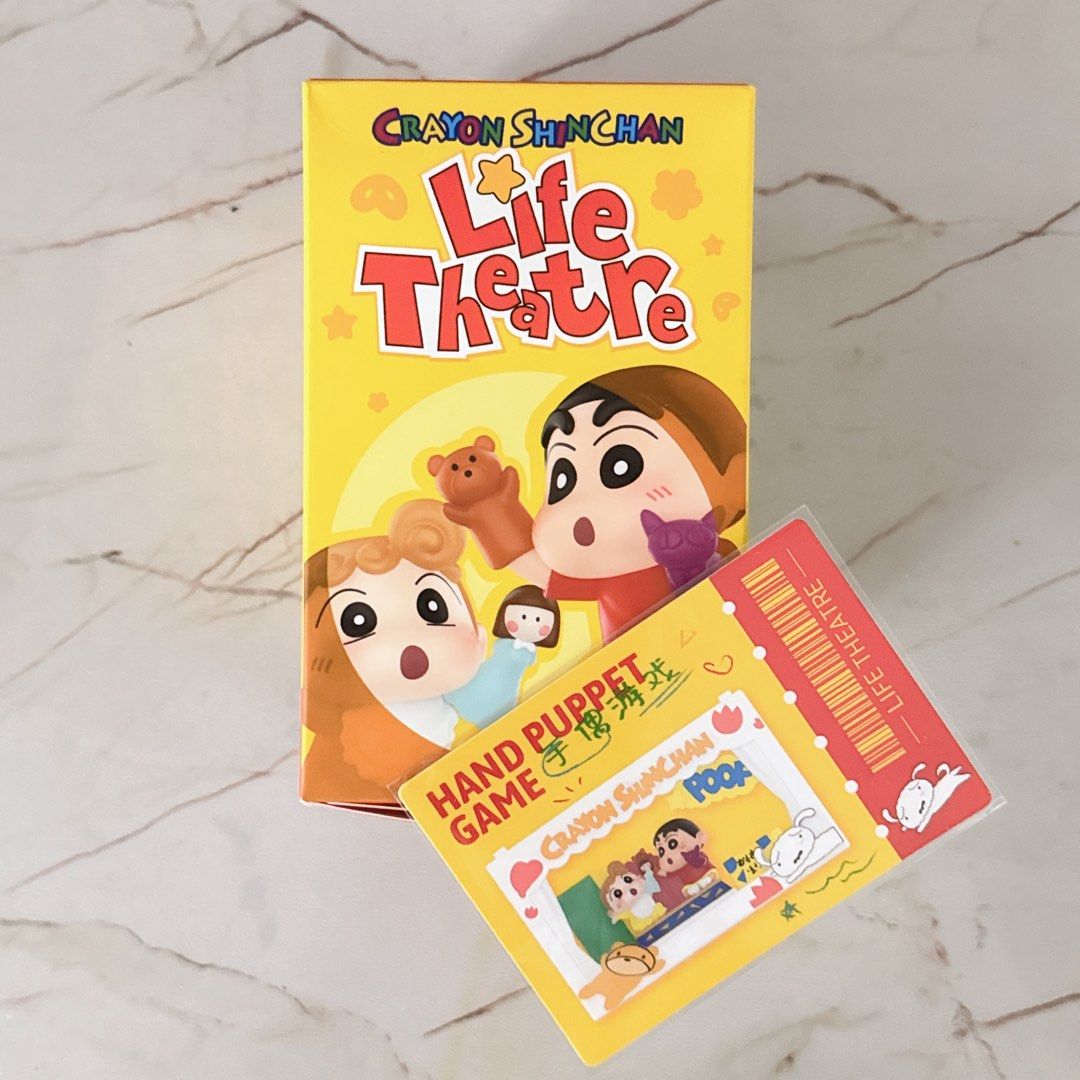 Popmart Crayon Shin Chan Life Theatre | Hand Puppet Game, Hobbies ...