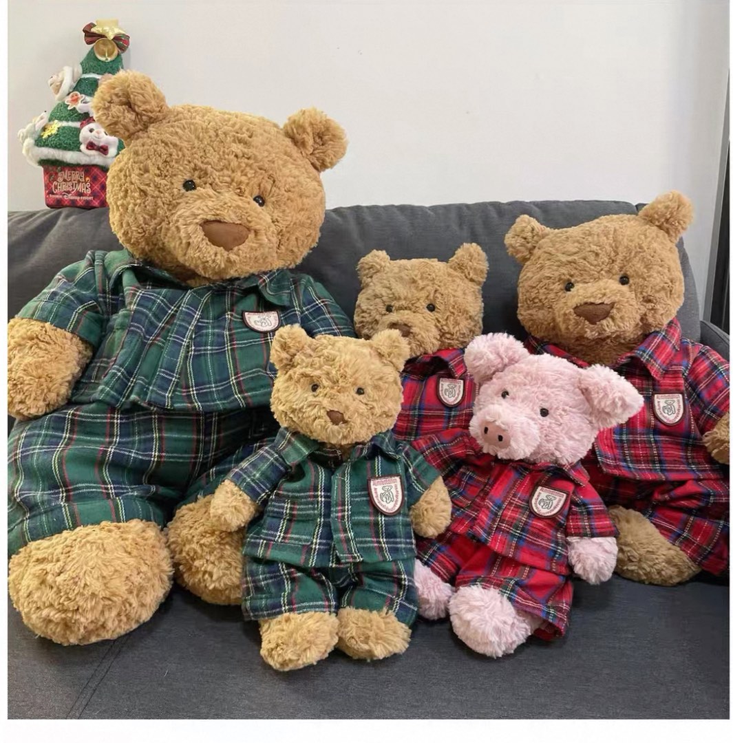 preorder: jellycat bartholomew bear bedtime pajamas outfit only ...