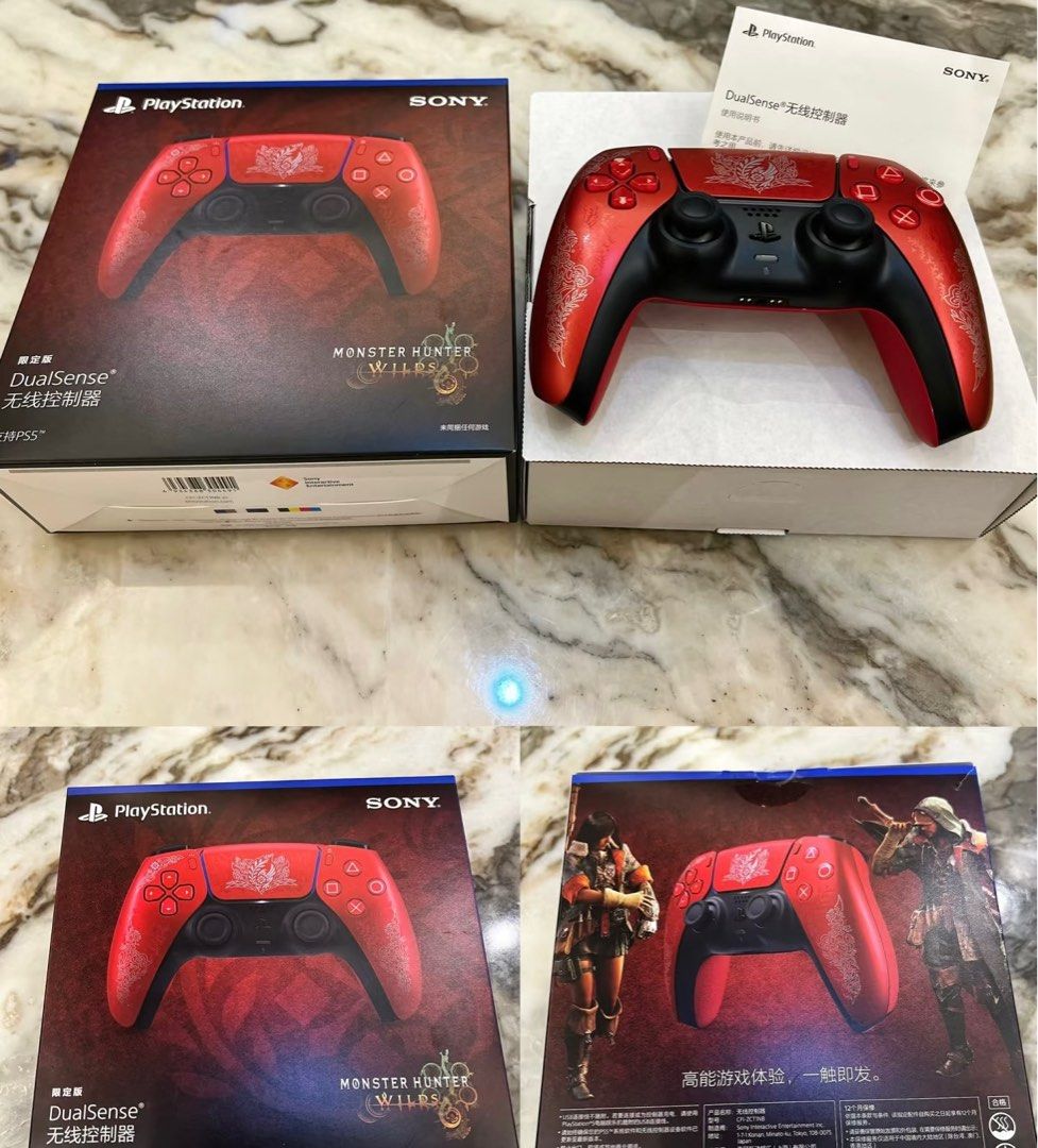 PS5 Controller Monster Hunter Wilds + Free Limited Magnet, Hobbies ...