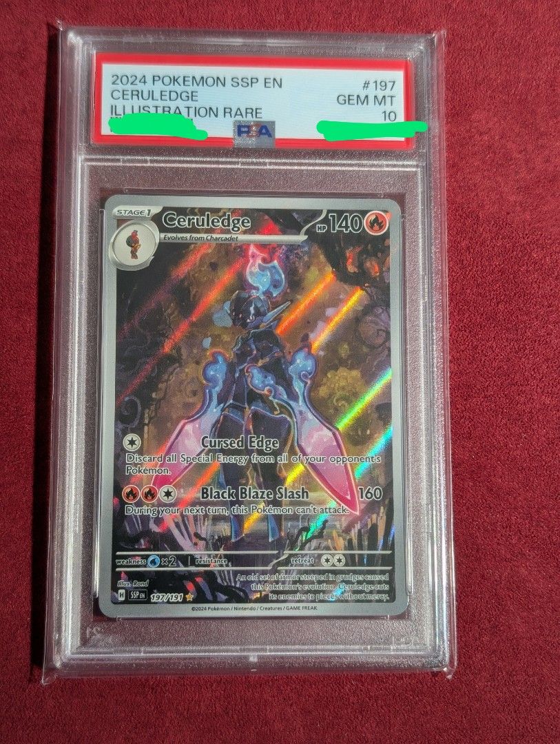 [PSA 10] Ceruledge Illustratio Rare IR #197, Surging Sparks - Pokemon ...