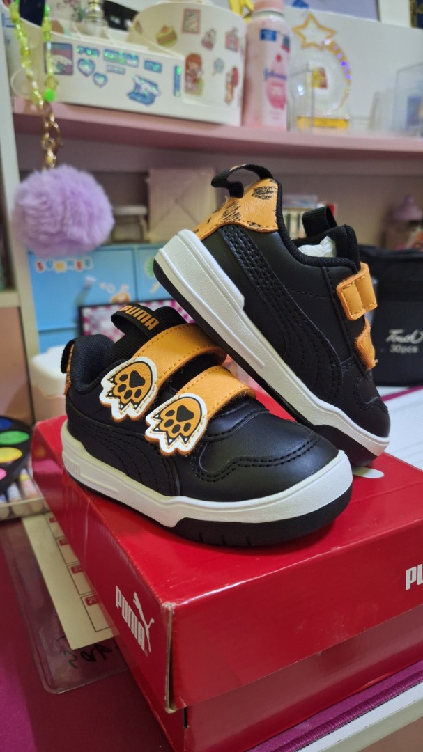 PUMA Unisex Multiflex Mates V Sneakers Baby (BLACK), Babies & Kids ...