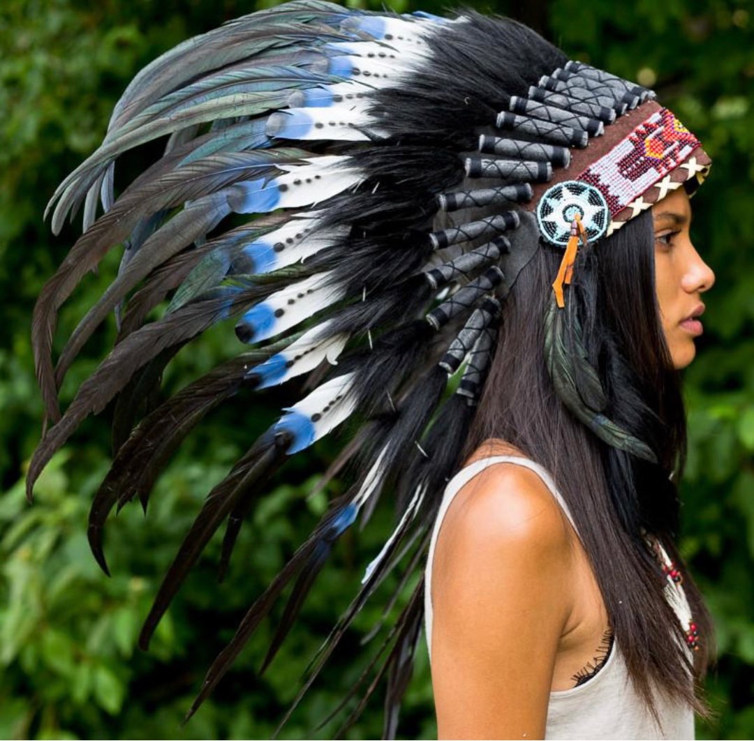 Red Indian Headdress 75cm, Hobbies & Toys, Stationery & Craft, Handmade ...