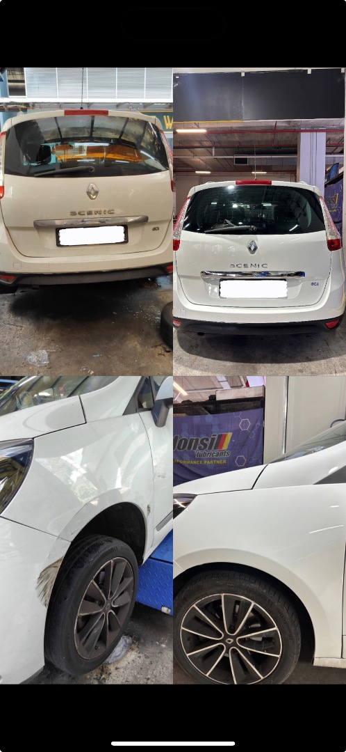 RENAULT SCENIC DENTED BOOT AND FENDER RESTORATION, Car Accessories, Car ...