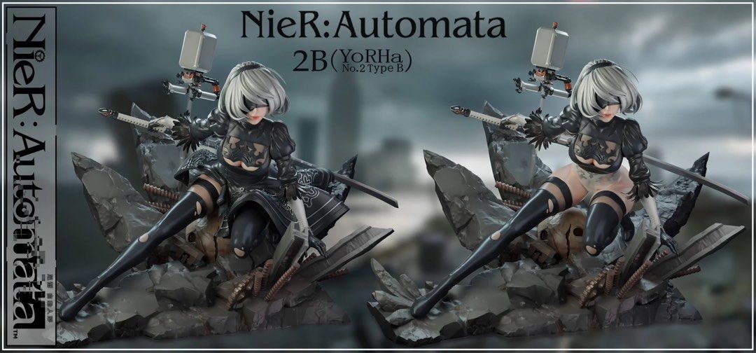 RESIN - Pre Order - Nier Automata - Crow studio - 2B (Yorha No. 2 Type ...