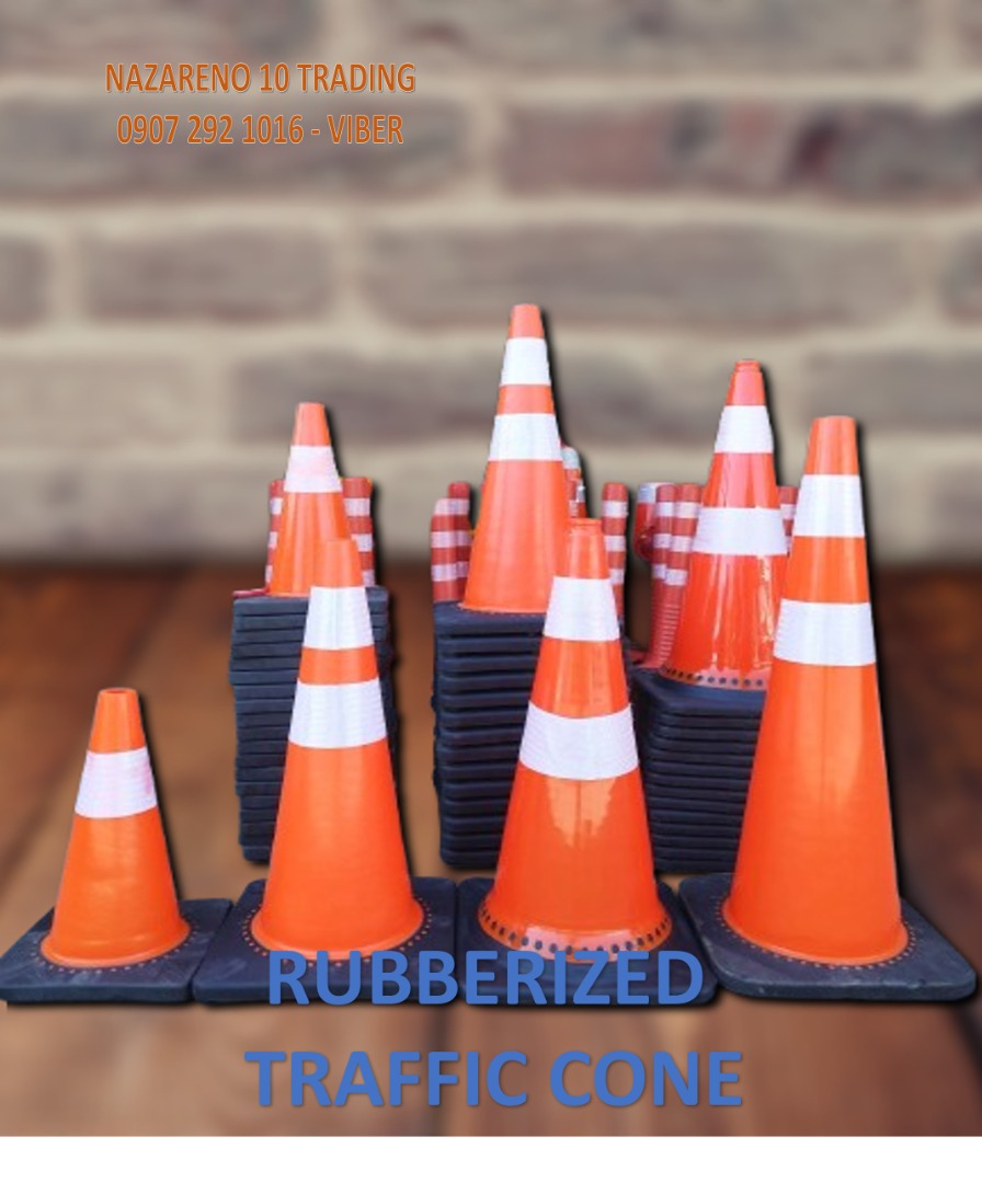 Rubberized Traffic cone 28inches 180, Everything Else, Others on Carousell