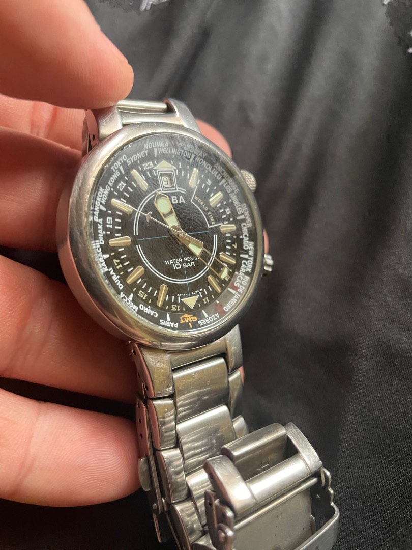 Seiko Alba GMT WORLD TIME QUARTZ, Men's Fashion, Watches & Accessories ...