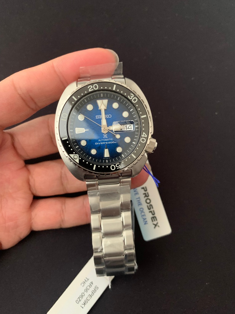 SEIKO PROSPEX King Turtle "Save The Ocean" Manta Ray Edition SRPE39K1 ...