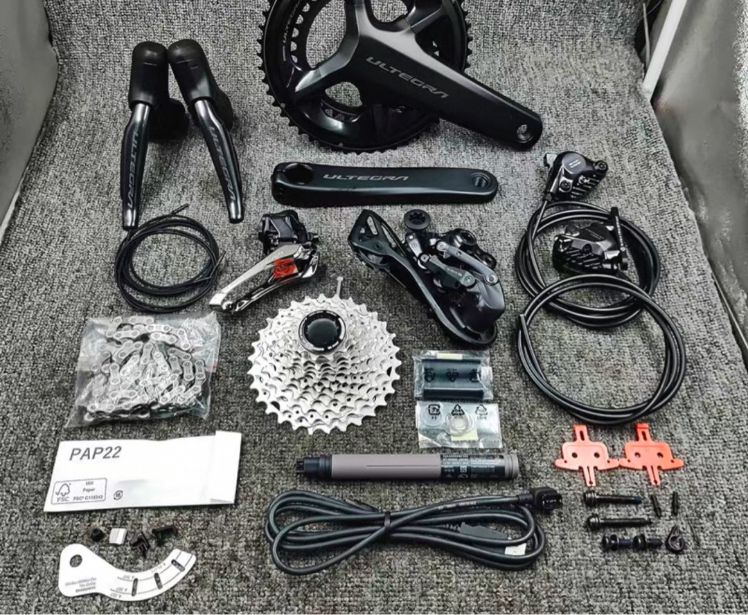 全新Shimano Ultegra Di2 R8170 Disc 12-speed 變速套件 全新水貨, 運動產品, 單車及配件, 單車 ...