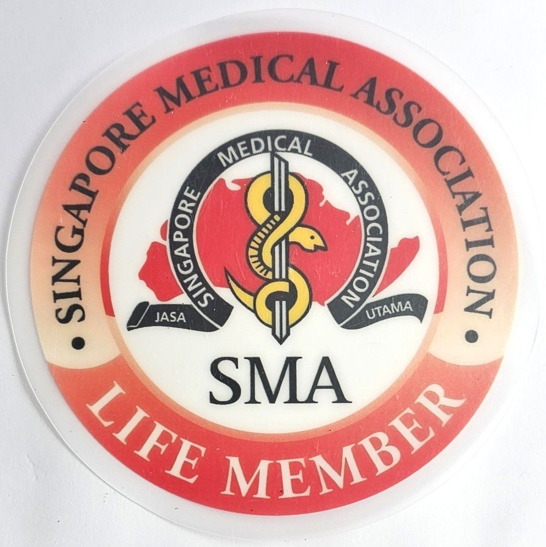 SMA Singapore Medical Association Life Member Car Decal, Hobbies & Toys ...
