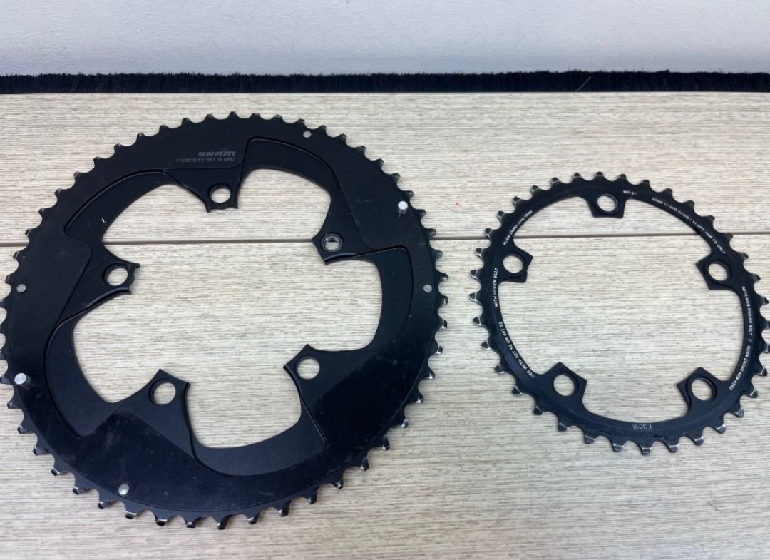 SRAM RED X-Glide 11spd 110BCD 52-36 Roadbike Chainrings. Like new, 0km ...