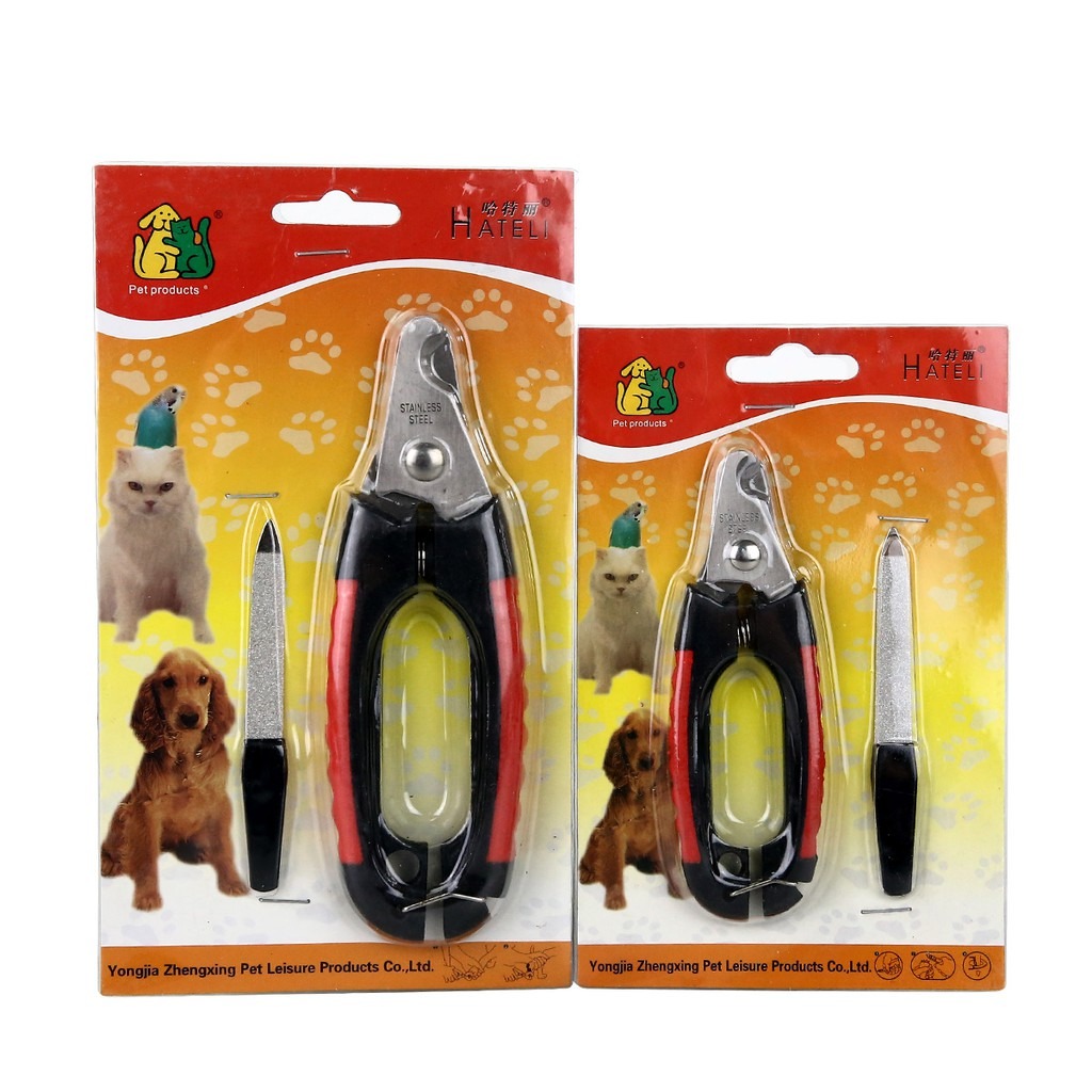 Stainless Steel Pet Buffer Nail Cutter Set for Dogs and Cats - Grooming ...