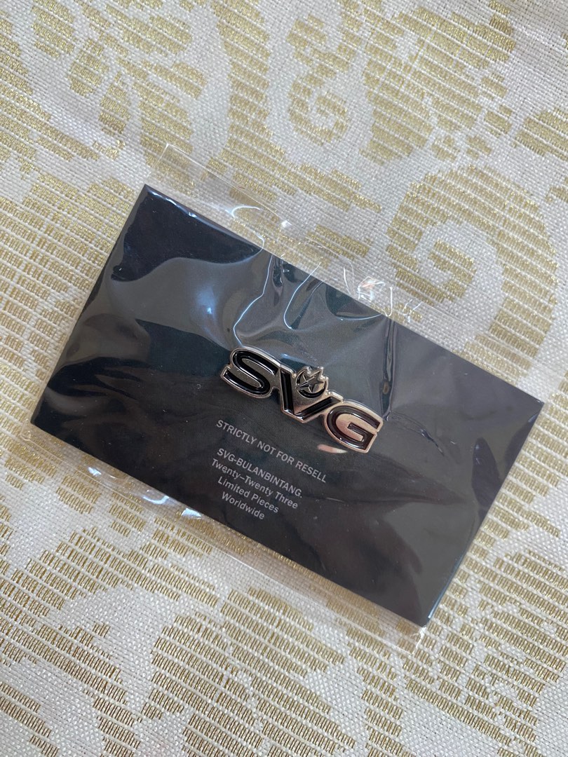 SVG X BB PIN, Men's Fashion, Watches & Accessories, Jewelry on Carousell