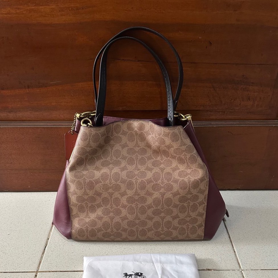 Tas coach hobo edie tan rust original, Barang Mewah, Tas & Dompet di ...