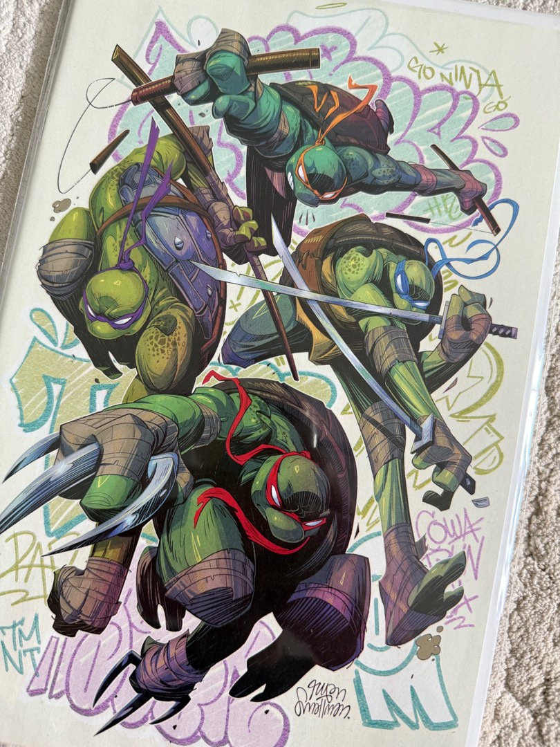 Teenage Mutant Ninja Turtles #1 virgin variant Ryan Smallman 1200 print ...