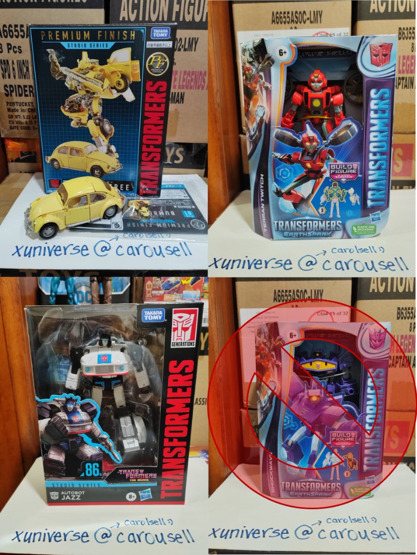 TF Transformers BUMBLEBEE SS86 JAZZ SHOCKWAVE & TWITCH TERRAN- dc ...
