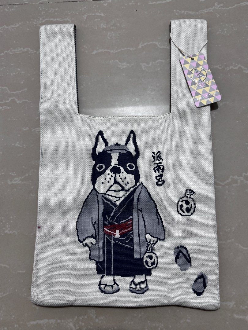 TOTE BAG Knitted, Original D. Kelly Japan, Women's Fashion, Bags ...