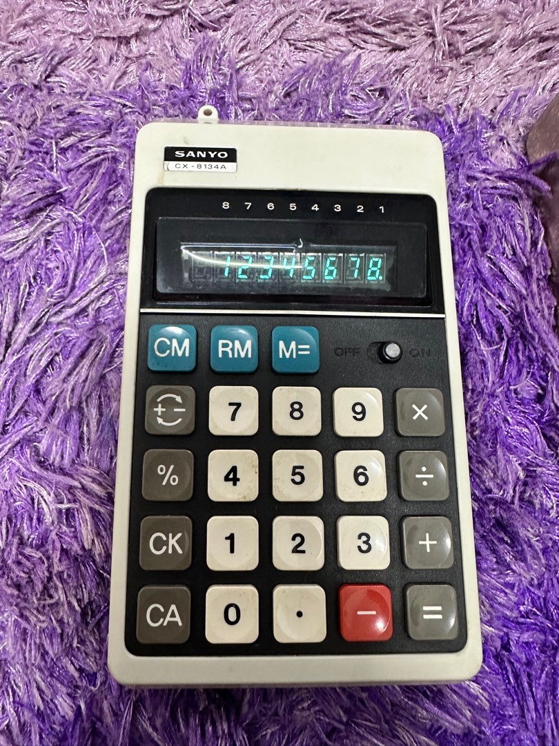 Vintage sanyo calculator 8 digit retro made in japan rare, Hobbies & Toys, Collectibles ...