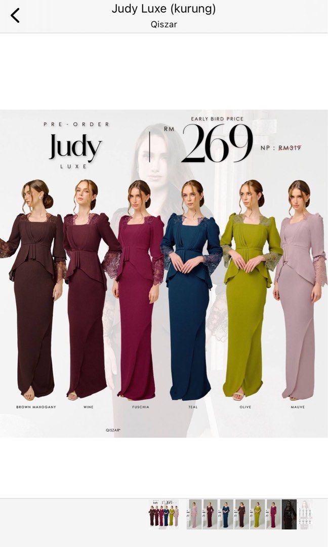 (WTB) QISZAR JUDY LUXE 2025, Women's Fashion, Muslimah Fashion, Baju ...