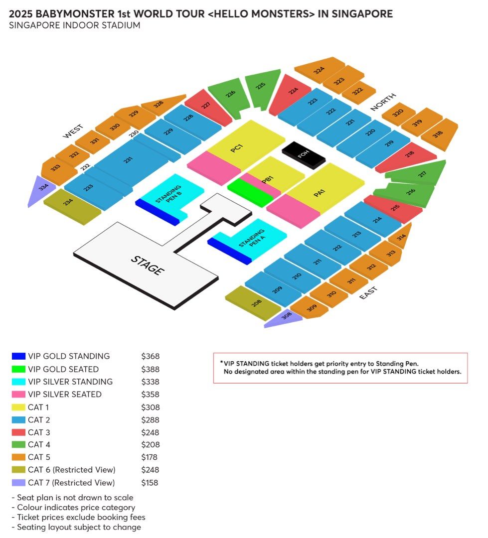 WTS [$10 OFF FOR 1 X CAT 1]| 2025 BABYMONSTER 1ST WORLD TOUR (SINGAPORE ...