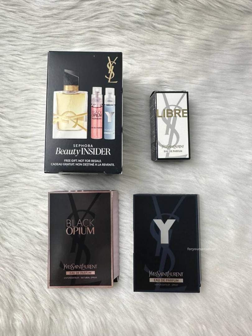 YSL Sephora Beauty Insider Gift Set - Libre EDP 7.5mL + Black Opium EDP 1.2mL + Y EDP 1.2mL ...