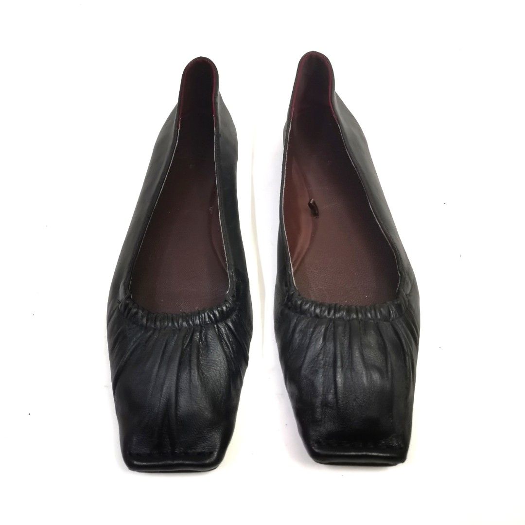 Authentic Zara Square Toe Soft Ballerina Flats, Women's Fashion ...