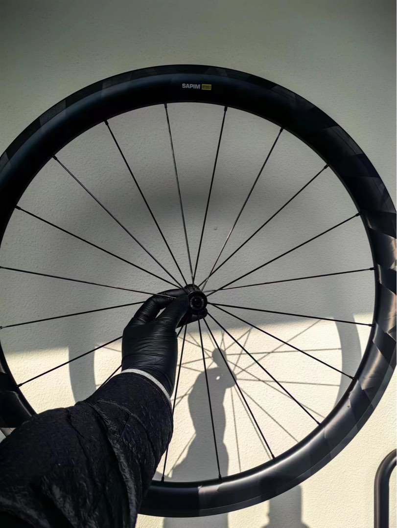 【SOLD】700c rim brake •1100g hyperlight carbon wheels •42mm rim height ...