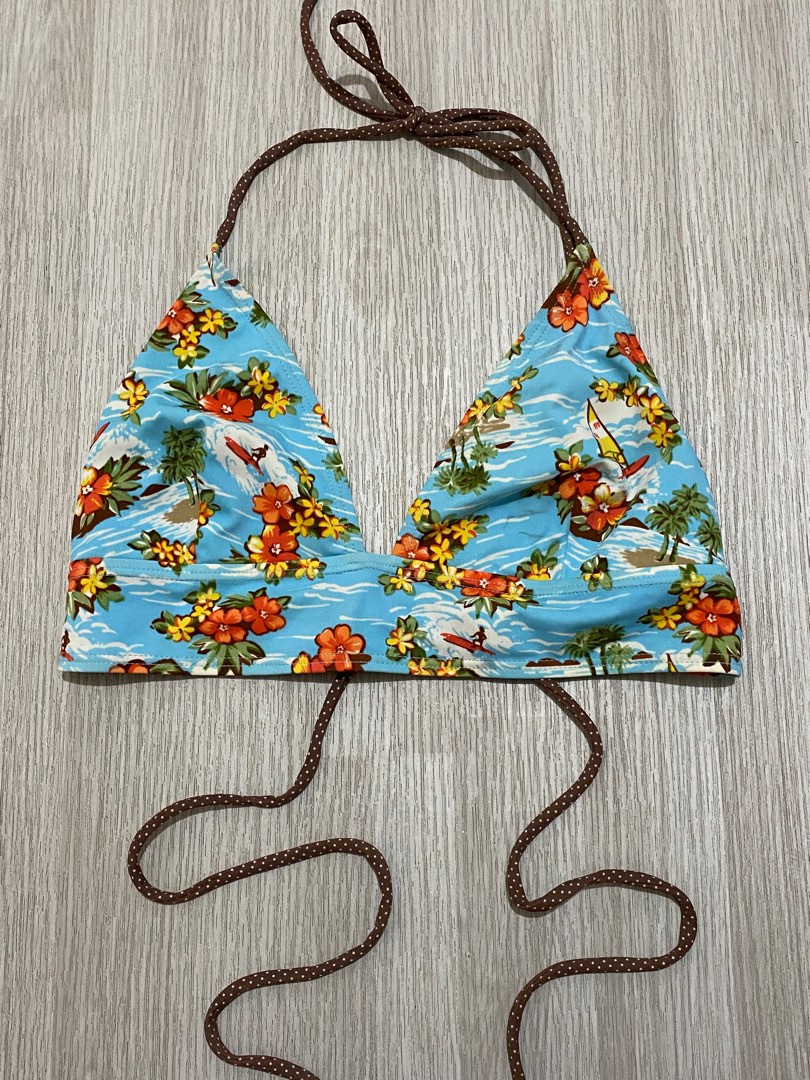 90s early 2000s bare assets vintage y2k bikini top swimsuit halter ...