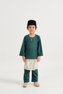 KeCheek Blue Kids Baju Melayu 5 to 7 years, Babies & Kids, Babies ...