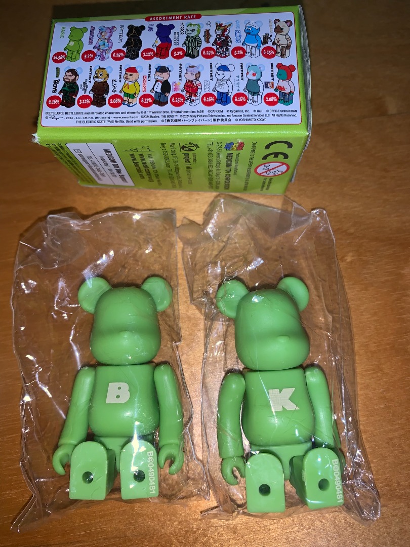 Bearbrick Series 49 Basic Be@rbrick Letter K and Small b Bear brick ...
