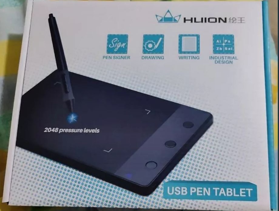 BN Huion H420 Writing Pad board tablet with digital pen Art Photoshop ...