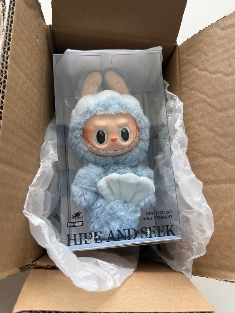 BNIB Merbubu Popmart Labubu Singapore Hide and Seek Vinyl, Hobbies ...