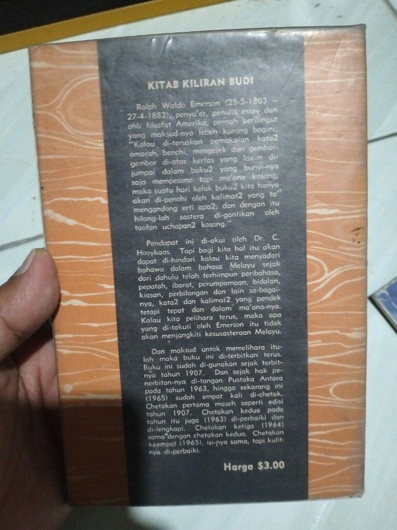 Buku lama - kitab kiliran budi 1965, Hobbies & Toys, Books & Magazines ...