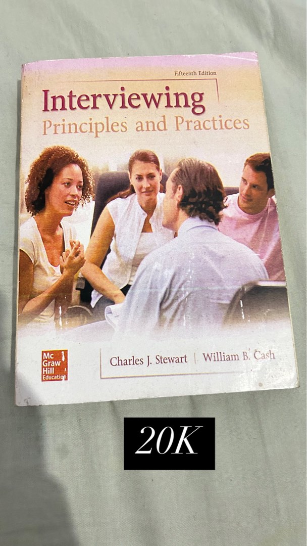 Buku Psikologi Interviewing Principles and Practices, Buku & Alat Tulis, Buku Pelajaran di Carousell