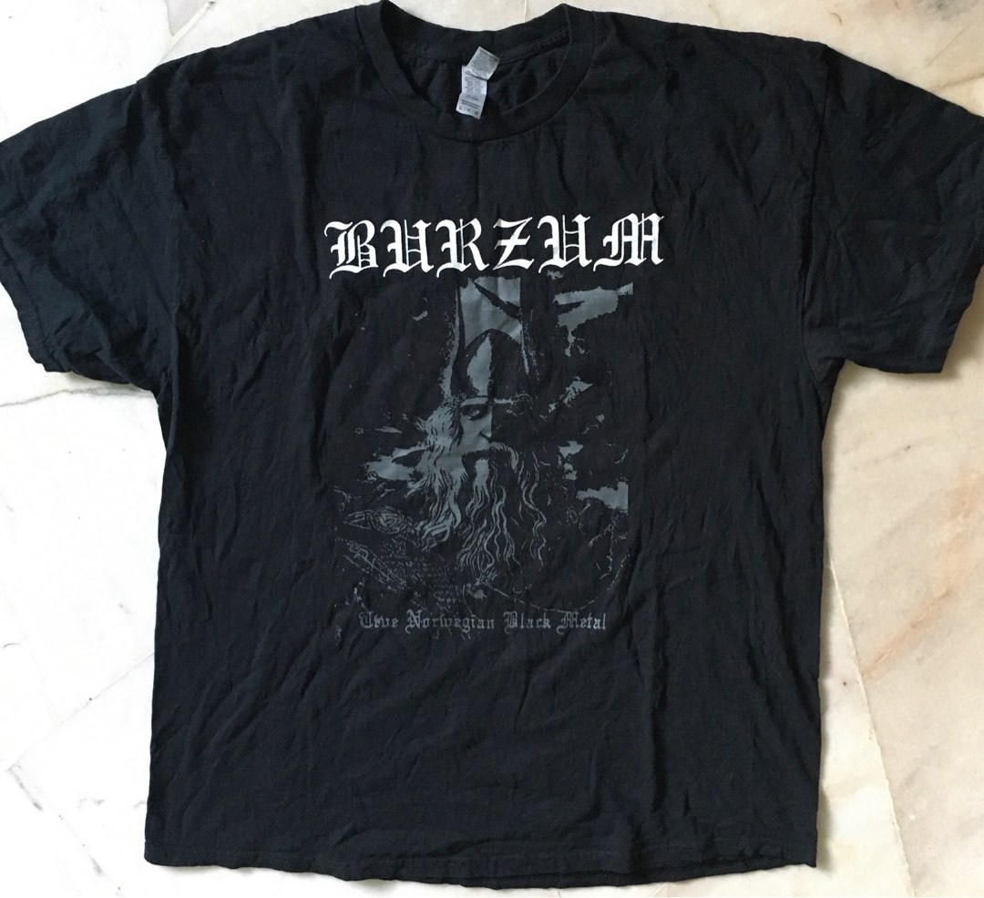 BURZUM T SHIRT XL True Norwegian Black Metal Gorgoroth Emperor Behemoth ...