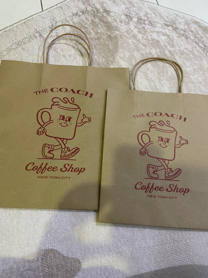 COACH Coffee Shop Paper Bag, Hobbies & Toys, Stationery & Craft, Other ...