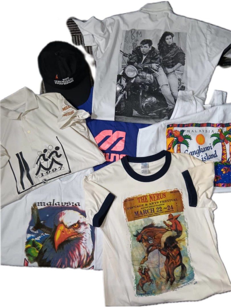 COMBO VTG MALAYSIA 90s 🔥 ️, Men's Fashion, Activewear on Carousell