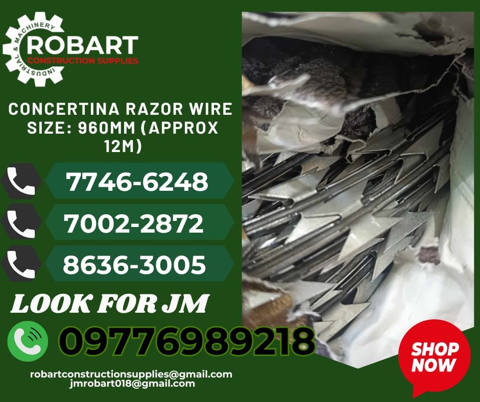 Concertina Razor Wire, Commercial & Industrial, Construction Tools ...
