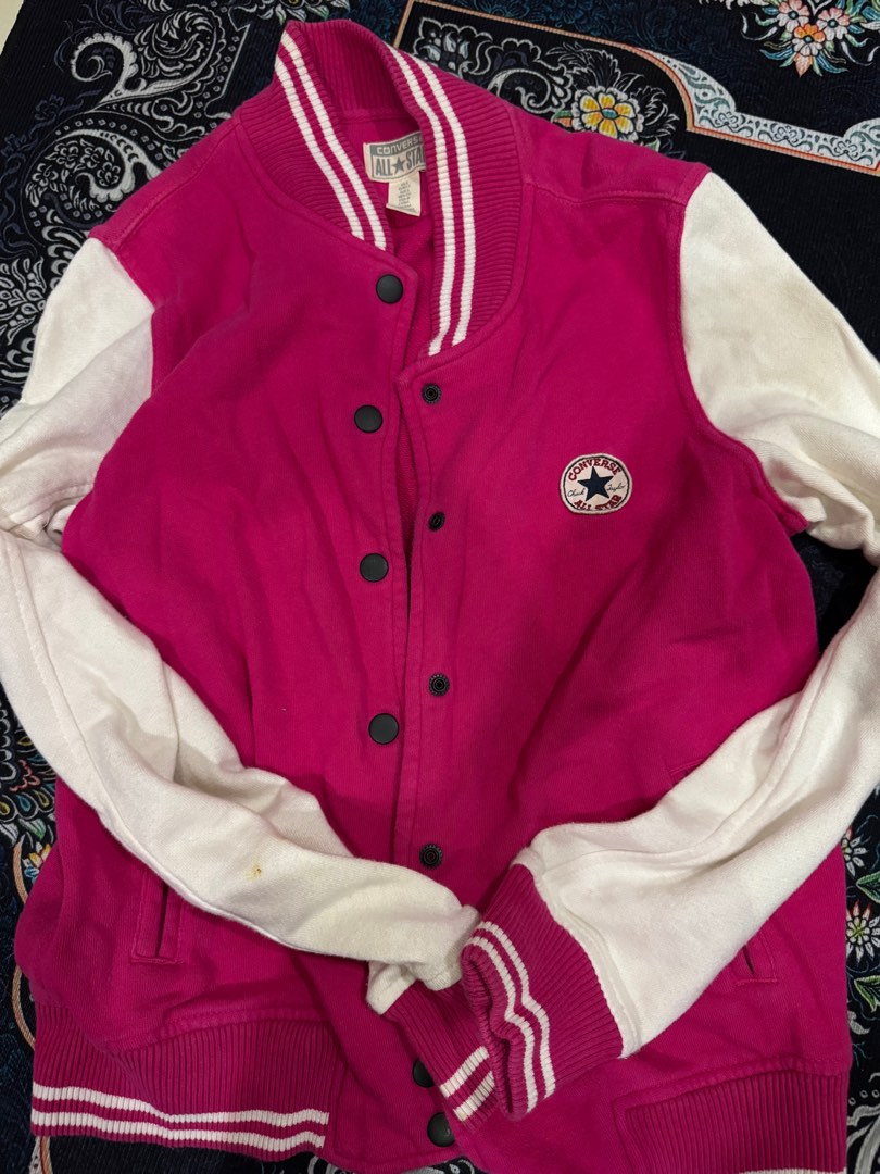 CONVERSE VARSITY JACKET, Women's Fashion, Coats, Jackets and Outerwear ...
