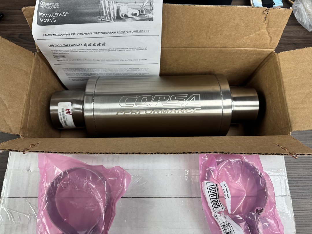 Corsa Resonator Slip-fit 3 inch diameter, Car Parts & Accessories ...