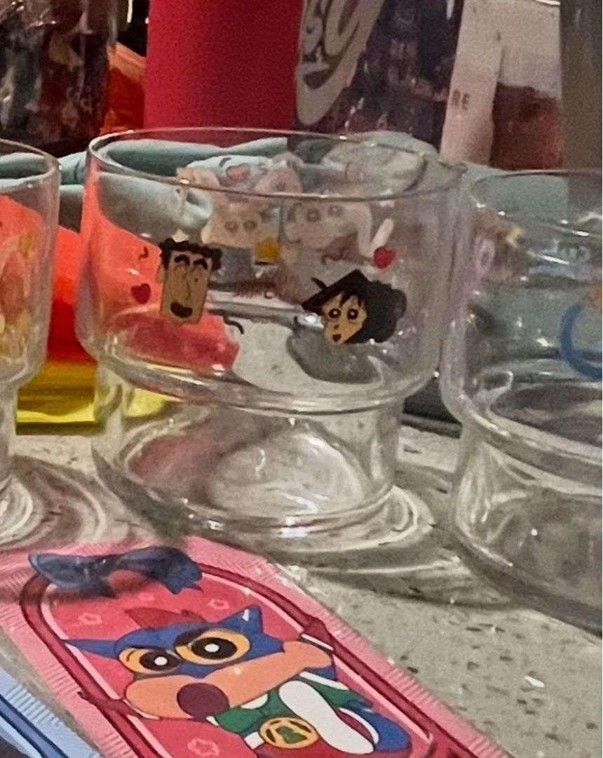 Crayon ShinChan Glass Cup, Furniture & Home Living, Kitchenware ...