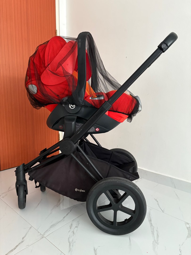 Cybex Priam cloud Q car seat stroller , Babies & Kids, Going Out ...