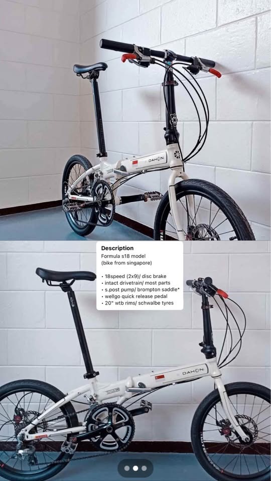 Dahon Formula S18 from SG (Rare Model), Sports Equipment, Bicycles ...