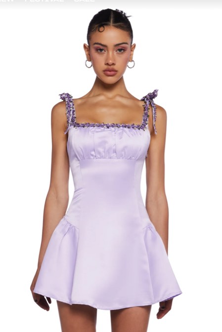 Dollskill Mayfair residence mini dress-lavender, Women's Fashion ...